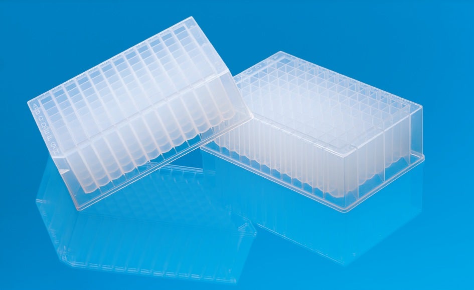 96 Deep Well Plate, angular cavities, 2,5 ml Nerliens Meszansky AS